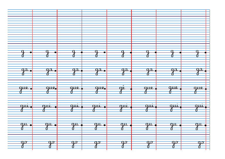 G Ga Gue Gui Gu Go | PDF