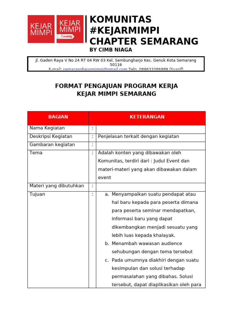 From Pengajuan Program New 2024 | PDF