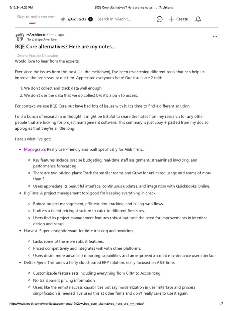 Architecture Project Management Tools | PDF