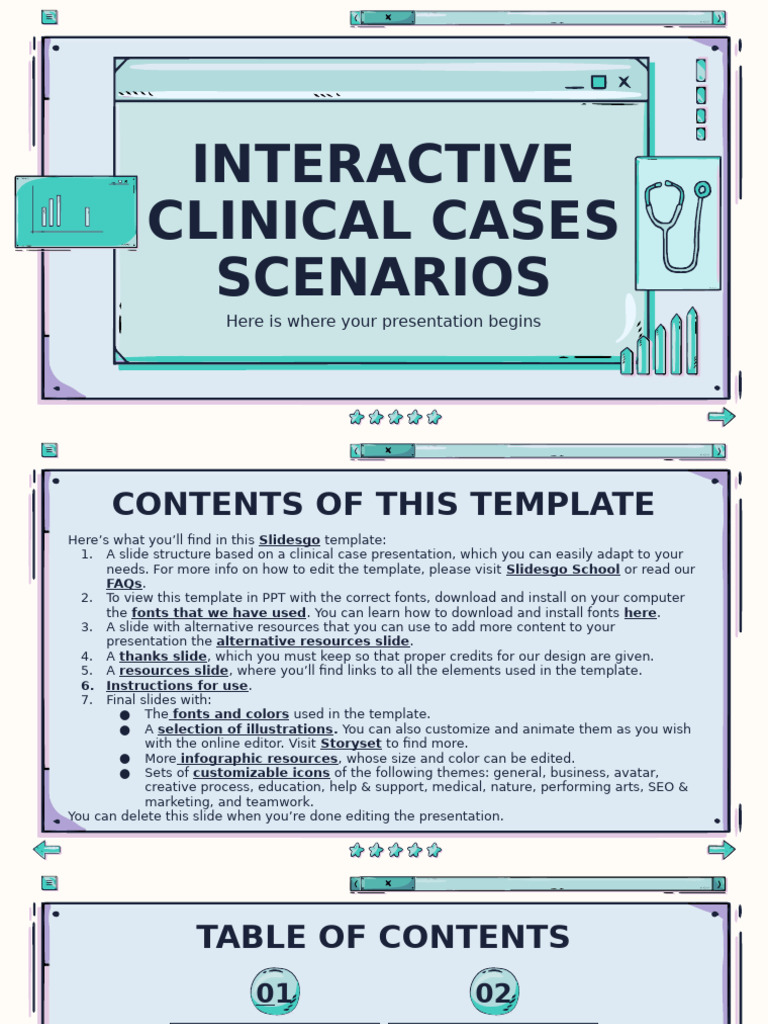 Interactive Clinical Cases Scenarios by Slidesgo | PDF