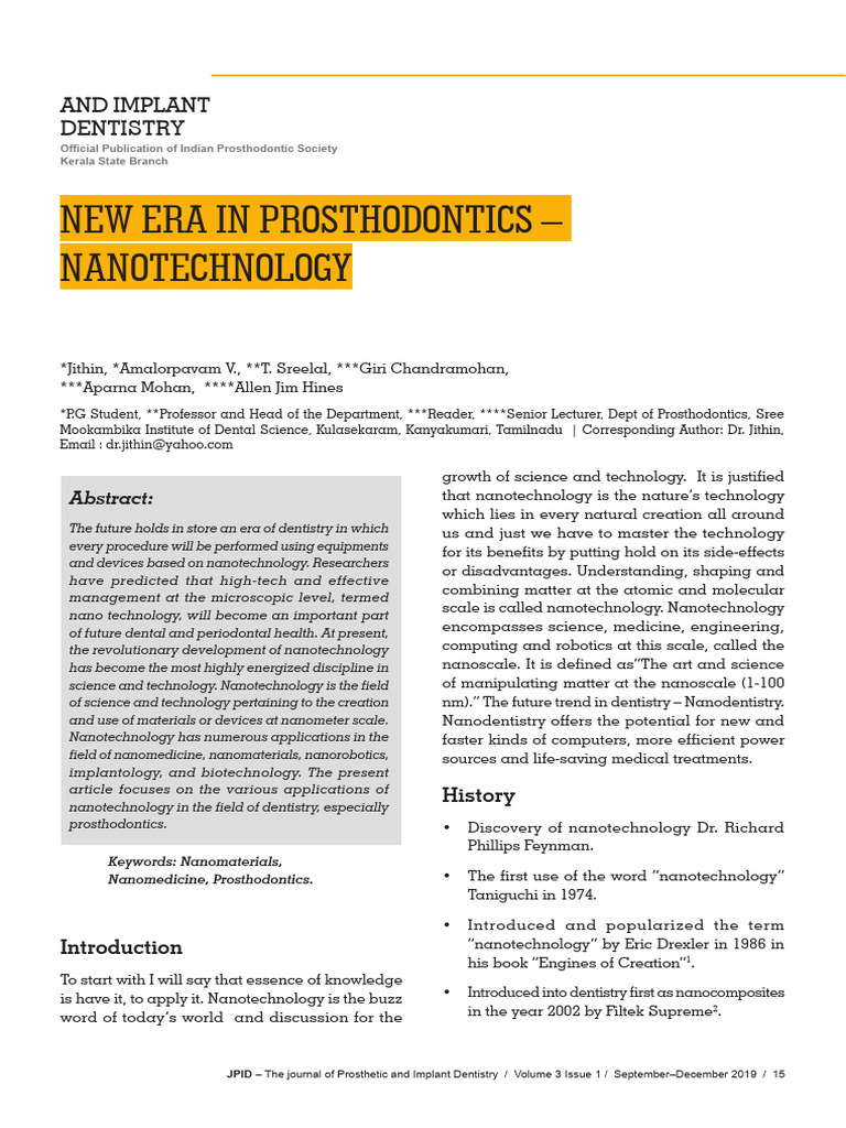 JPID Vol 03 Issue 01 Article02 | PDF