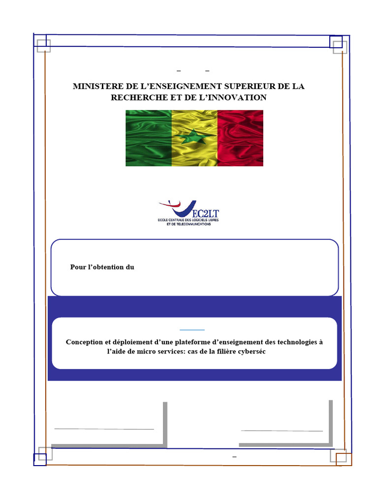 Mémoire Master Berenger-BENAM OUEDANE EC2LT | PDF | Computer Security | Security