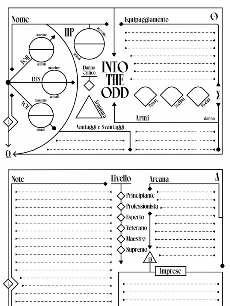 ItO - Sheet - Double Sided - Italian - A5 | PDF