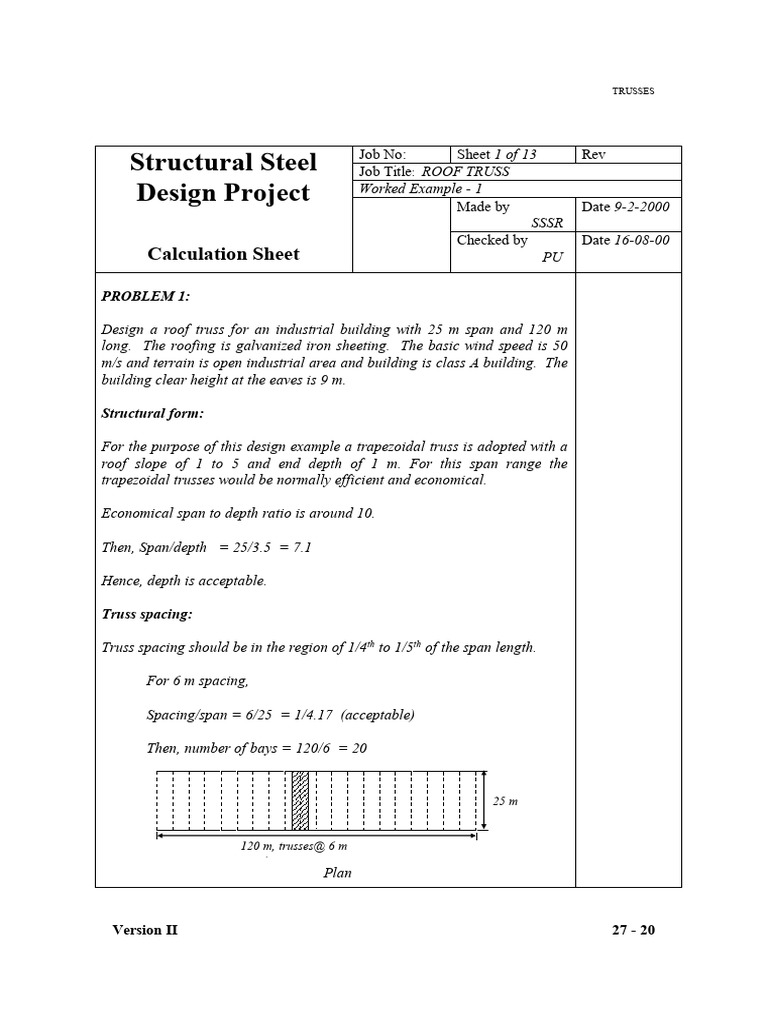 Structural Steel Design Project 1728417706 | PDF