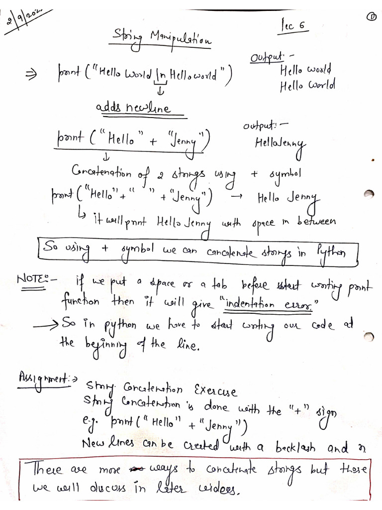 String Concatenation Using - Sign | PDF String Concatenation Using - Sign | PDF