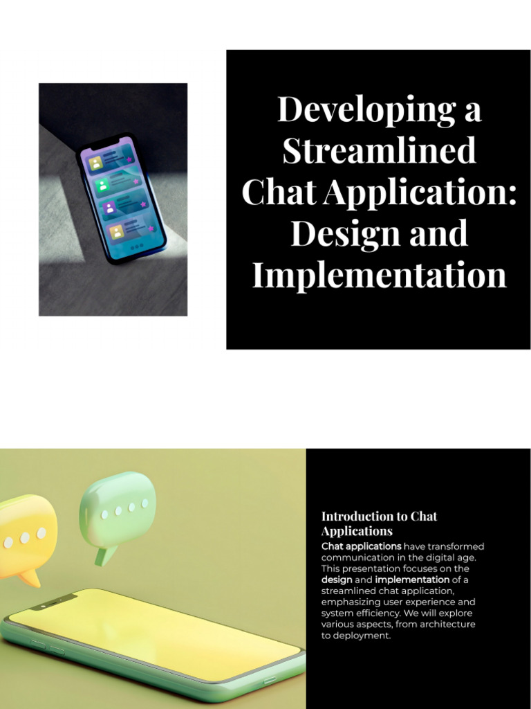 Developing A Streamlined Chat Application Design and Implementation | PDF