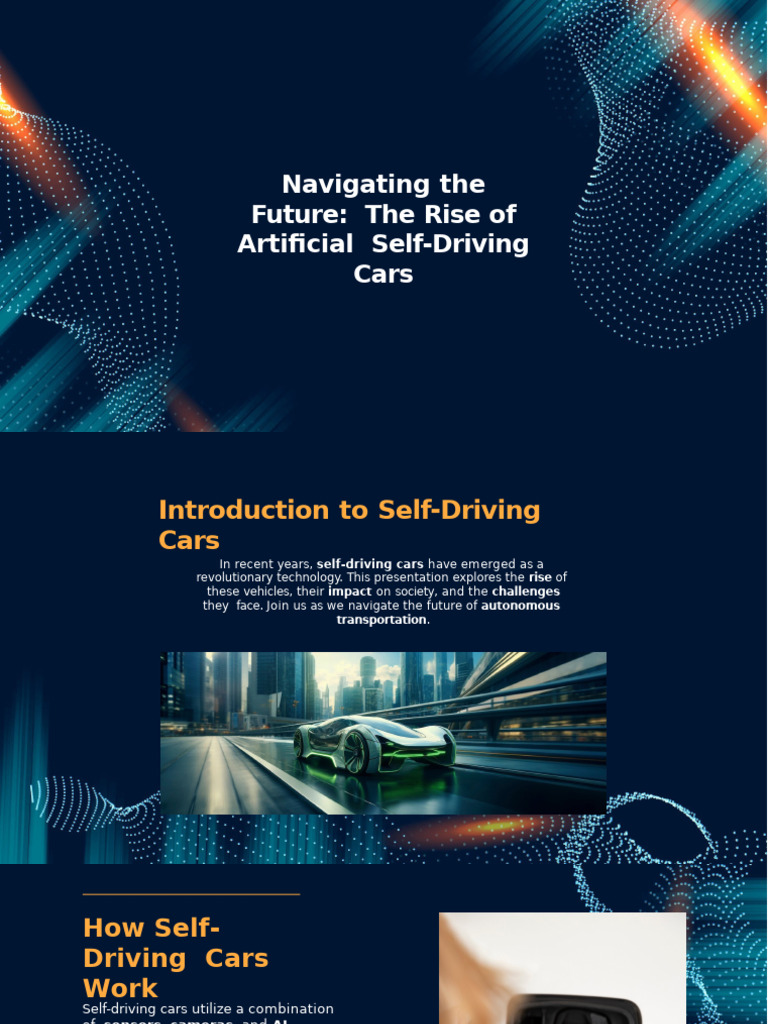 Slidesgo Navigating The Future The Rise of Artificial Self Driving Cars ...