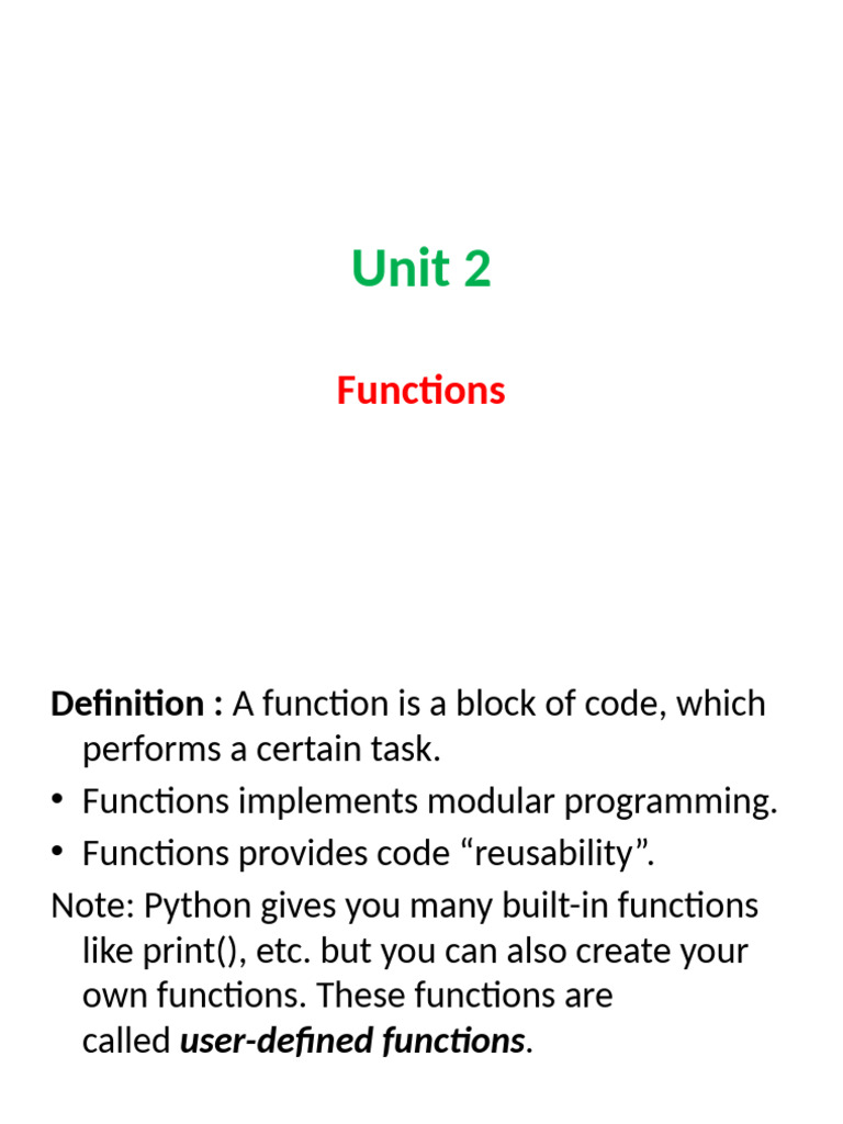 Unit 2 | PDF