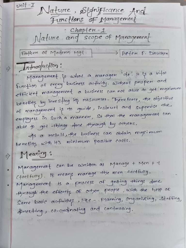 BSM (Unit-1) (Chapter - 1) Notes | PDF