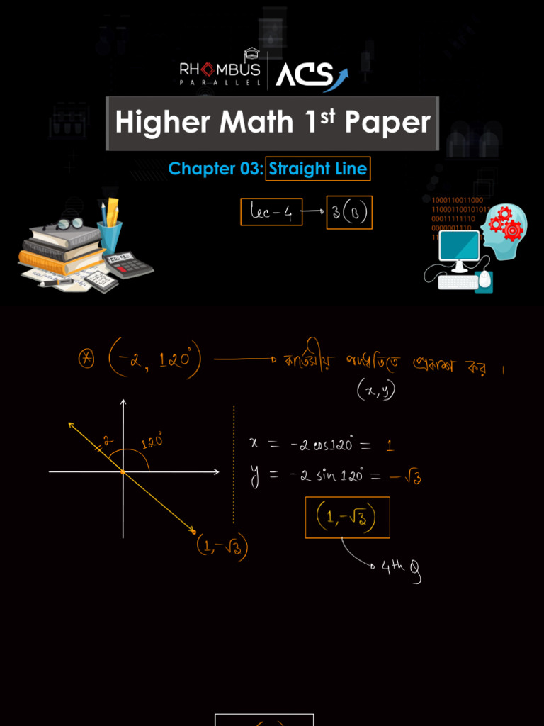 Straight Line Lec 4 | PDF