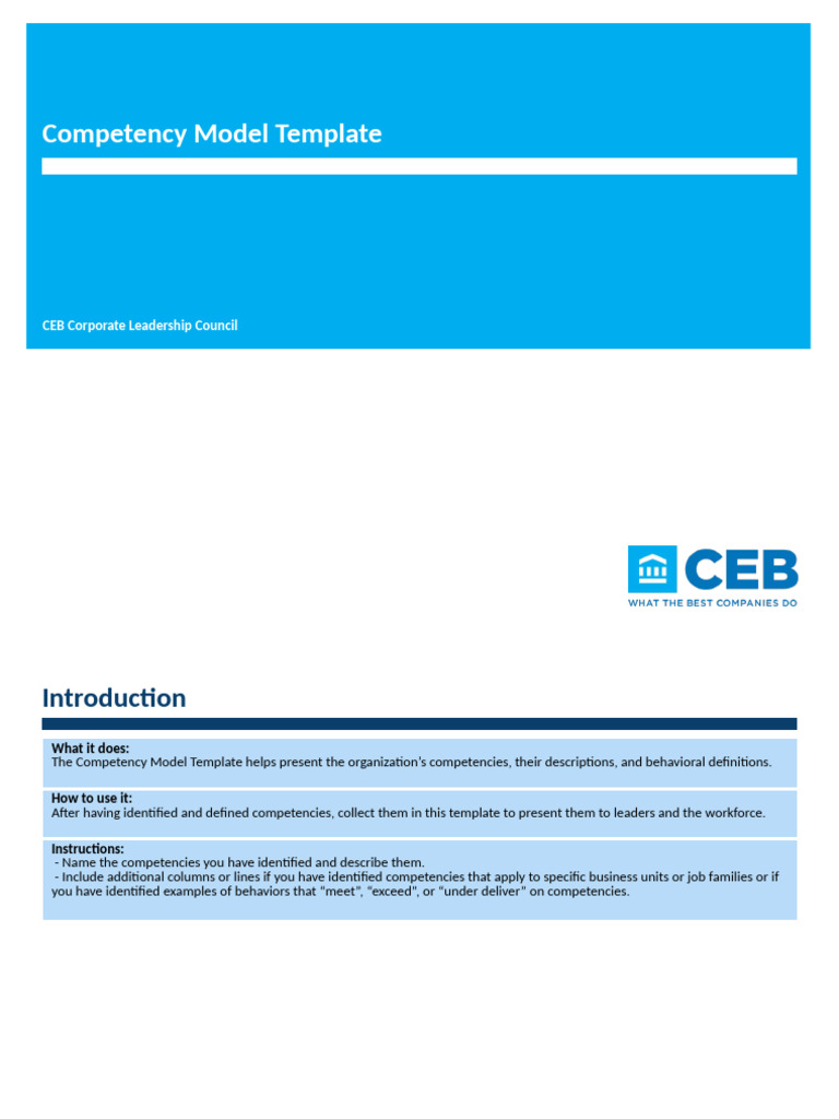 2.2 Competency Model Template | PDF | Art