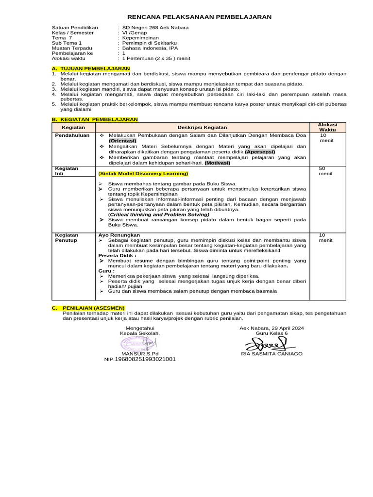 RPP Tugas 3 PKM | PDF