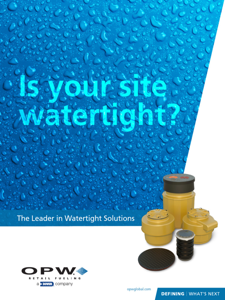 Opw Water Intrusion Prevention Brochure | PDF | Water | Technology & Engineering