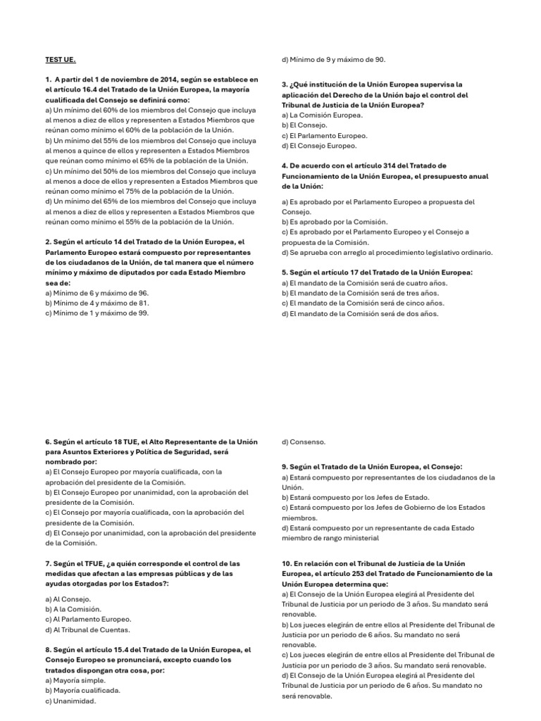 Test Ue | PDF
