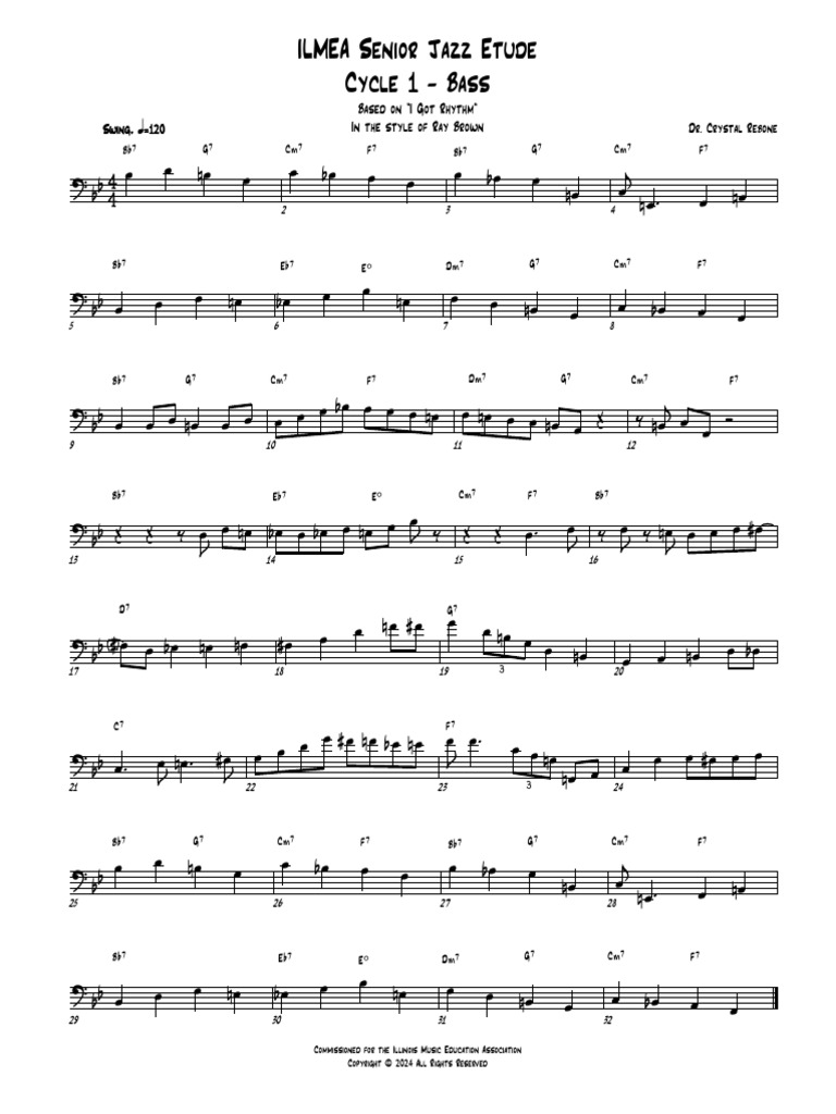 Senior Jazz Bass - Cycle 1 | PDF