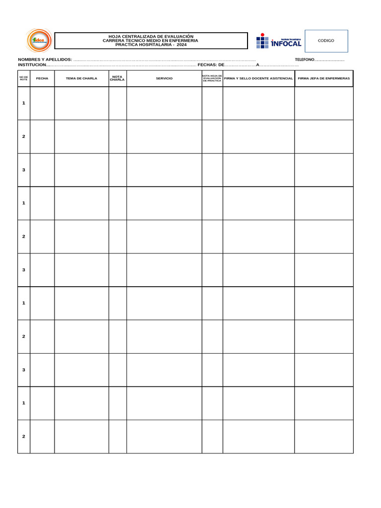 Formato Consolidado Fides | PDF