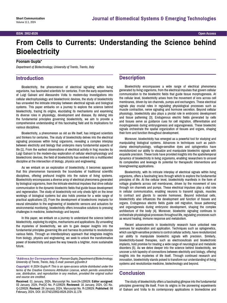 From Cells To Currents Understanding The Science Behind Bioelectricity ...