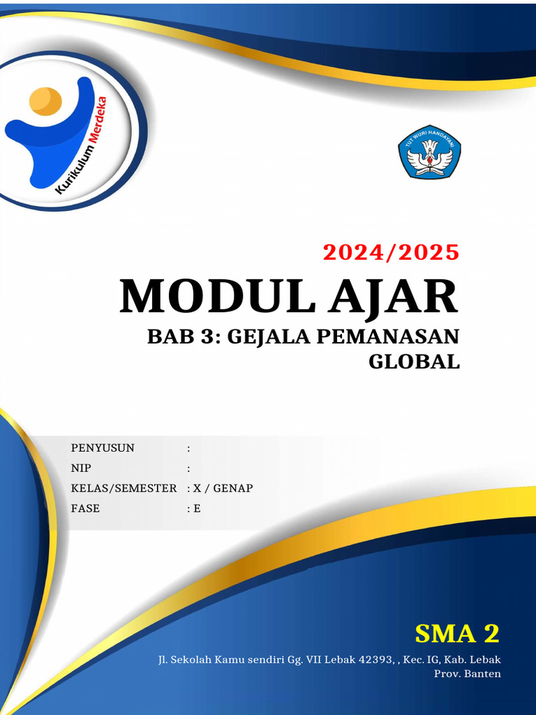 Modul Ajar Bab III Gejala Pemanasan Global | PDF | Sains & Matematika