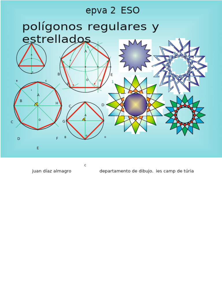 04. POLÍGONOS REGULARES Y ESTRELLADOS. PRESENTACIÓN. 2º ESO (2) (3) | PDF