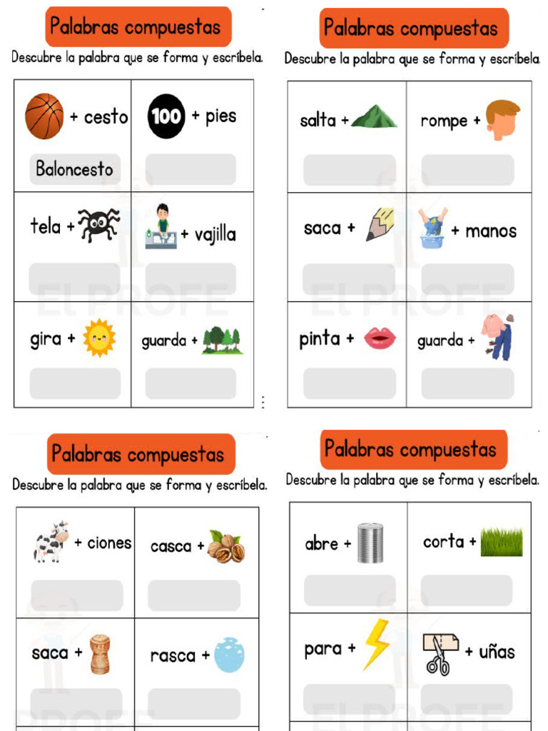 Palabras Compuestas Pdf