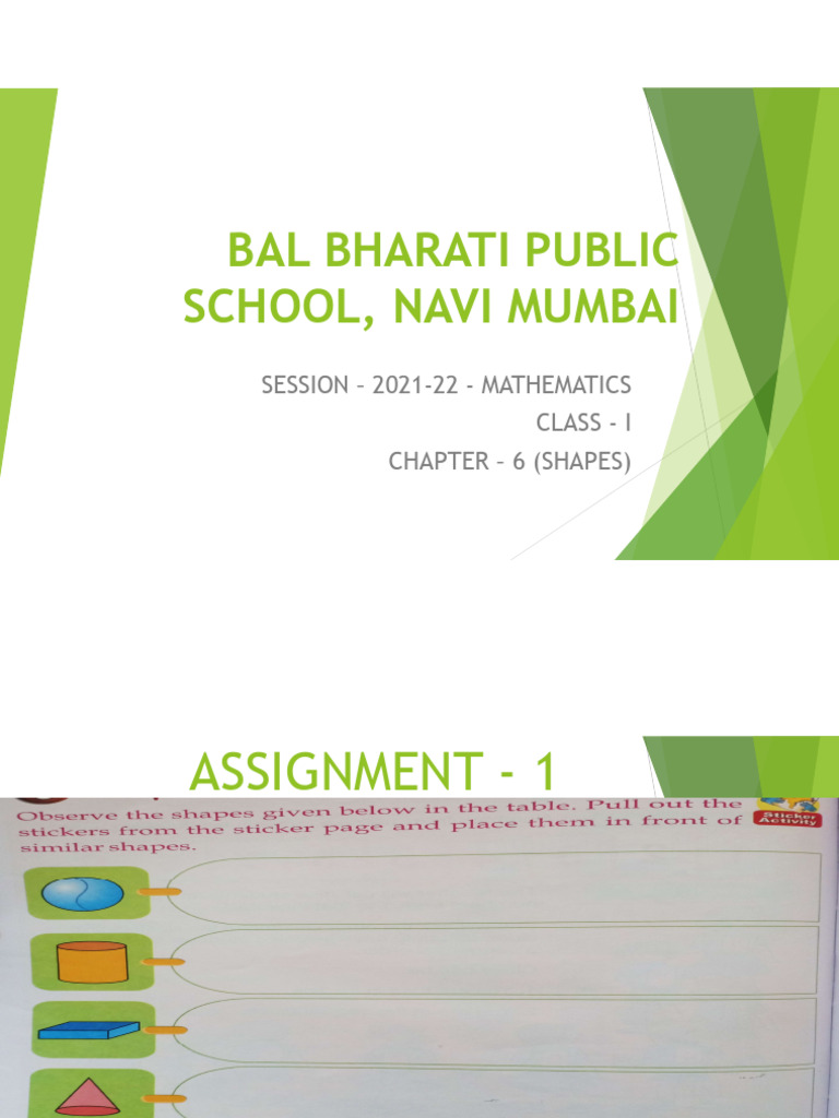Maths - L6 Shapes Assignment | PDF