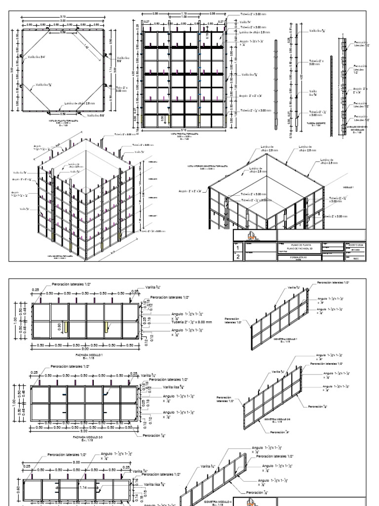 Diseño Formaleta 3X3 | PDF