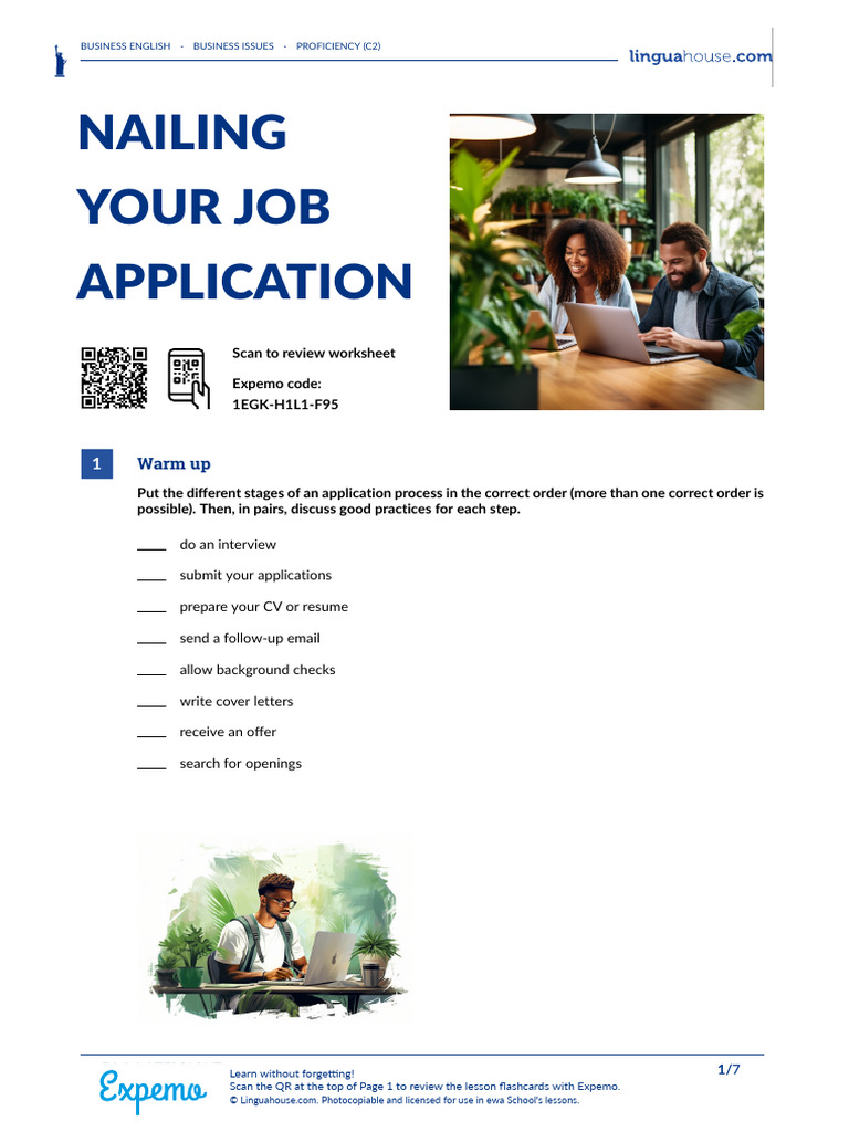 Nailing Your Job Application American English Teacher C2 | PDF | Résumé ...