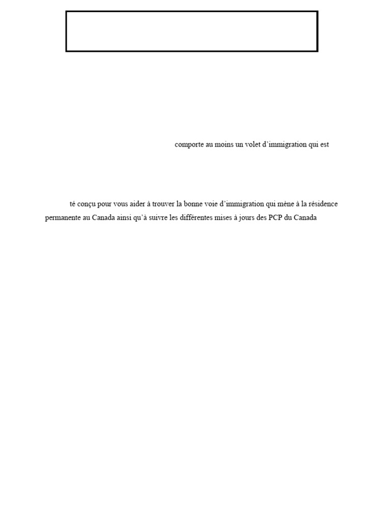 6-Programme Des Candidats Des Provinces Canada | PDF