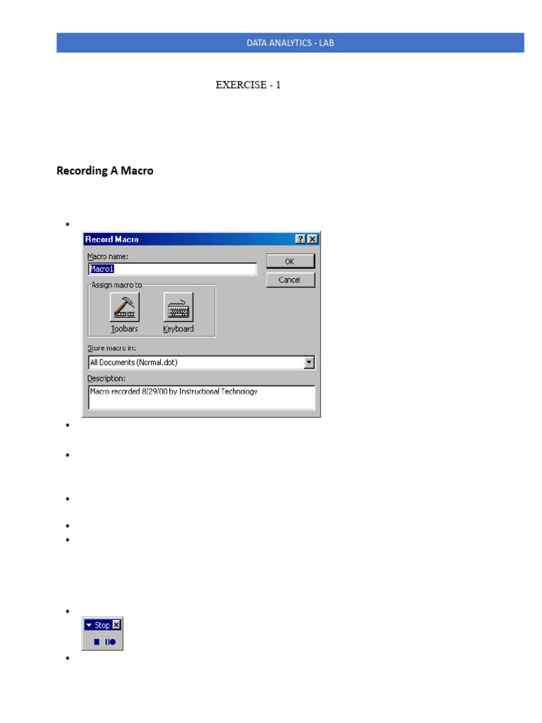 DATA ANALYTICS LAB EXERCISE | PDF
