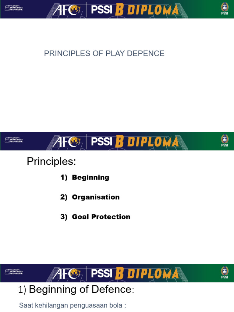 Defending Principles B | PDF | Sport Variants | Athletic Sports