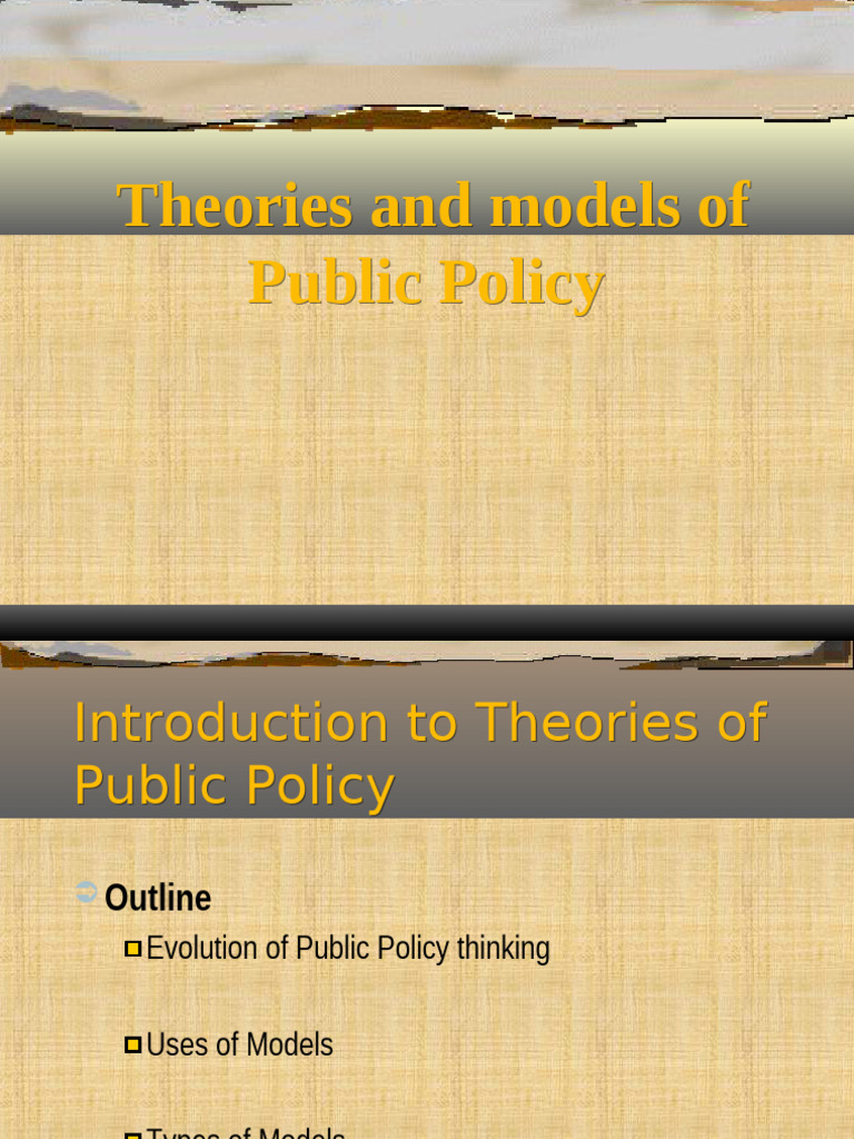 Theories of policies | PDF