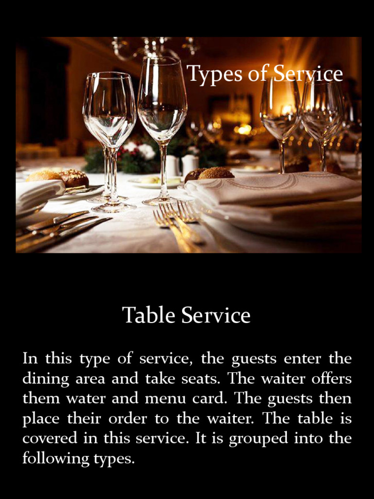 Types of Service | PDF