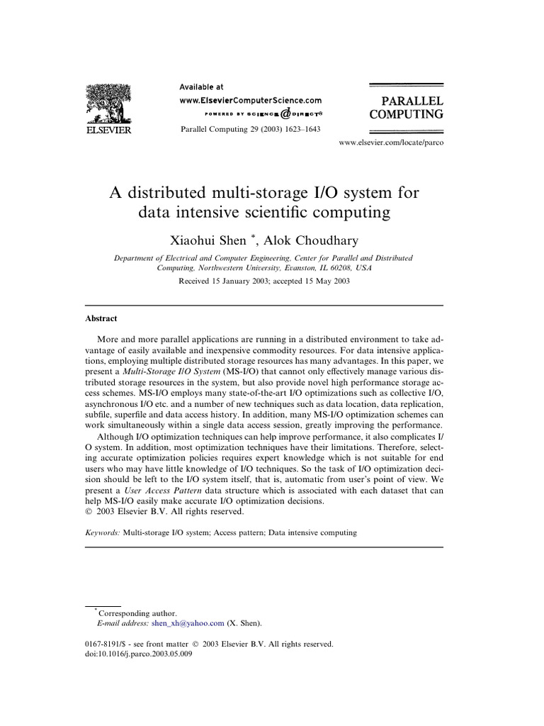 A Distributed Multi-Storage IO System For Data Intensive Scientific ...