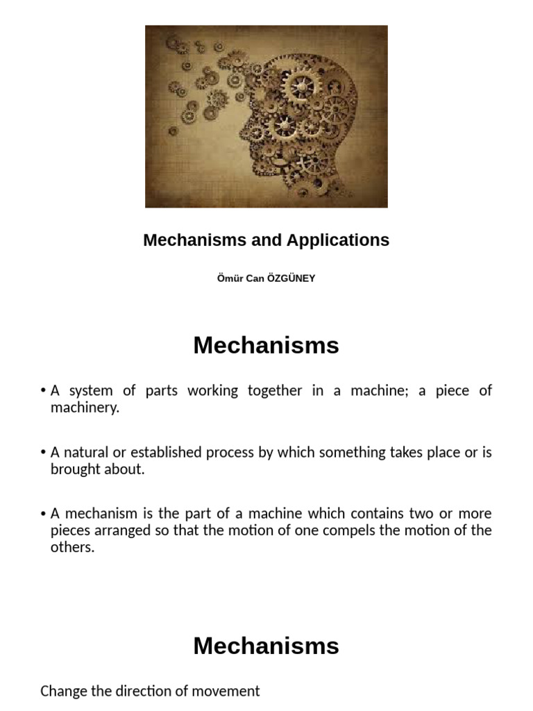 Mechanisms and Applications | PDF