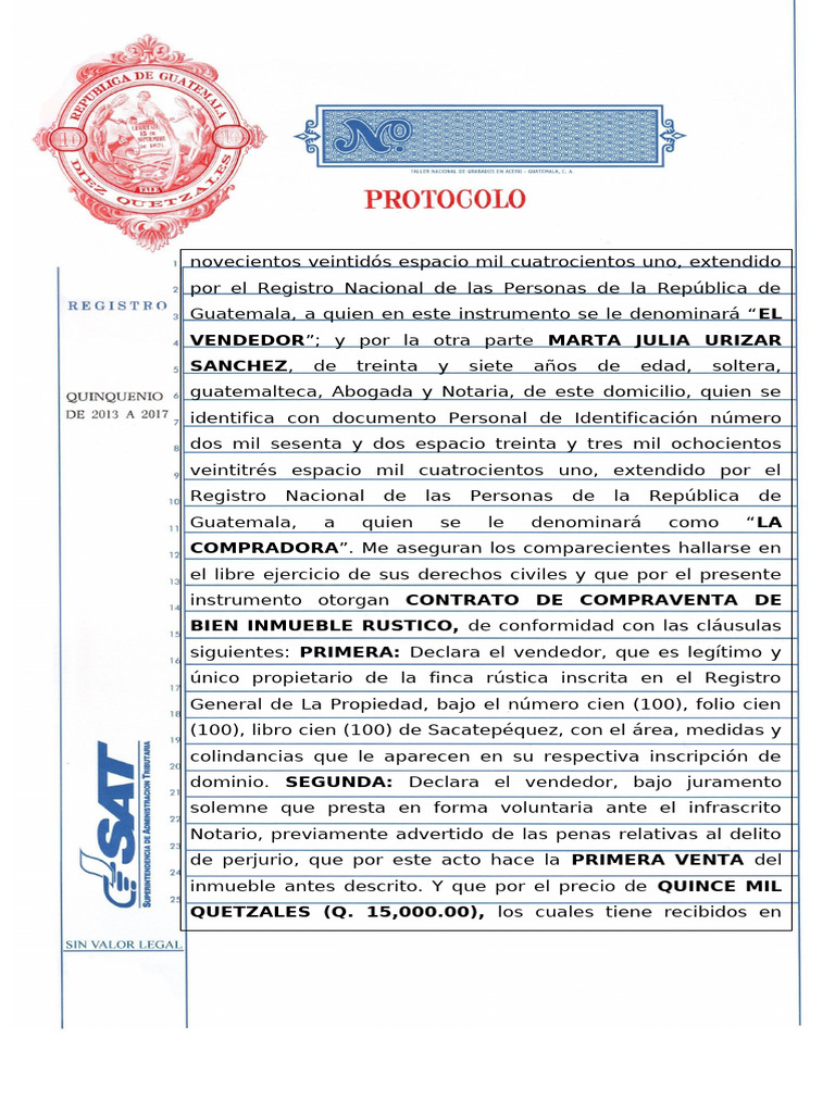 Escritura 3 CUARTA Parte | PDF