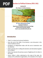 Political Science - State - Definition, Elements, Origins (5 Theories ...