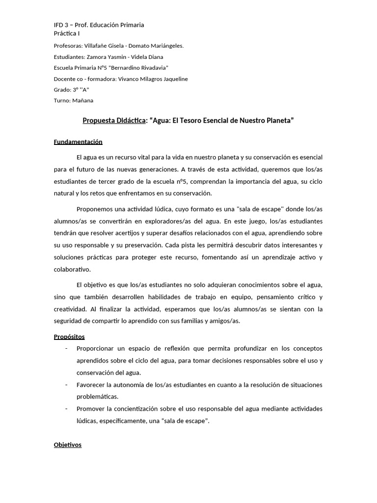 Proyecto Escuela 5-3 | PDF