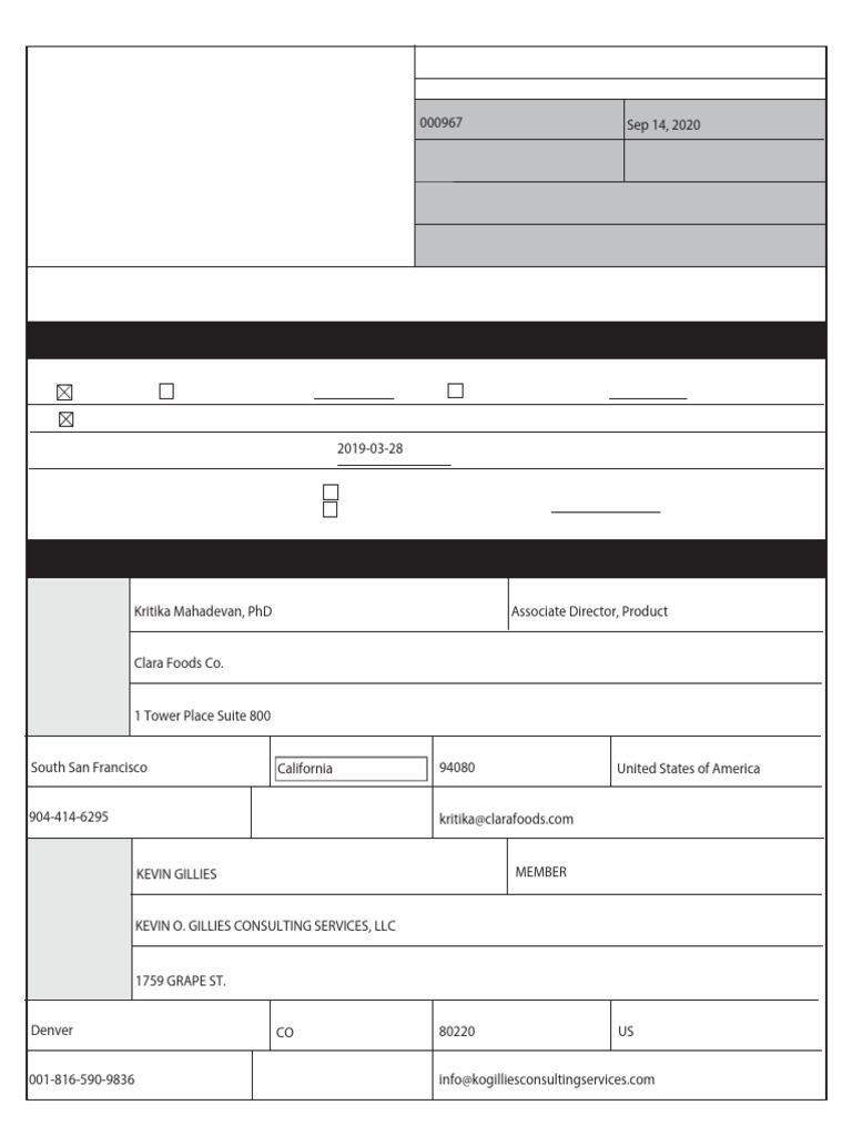 GRAS Notice: Non-Animal Egg Protein | PDF | Food And Drug Administration | Law