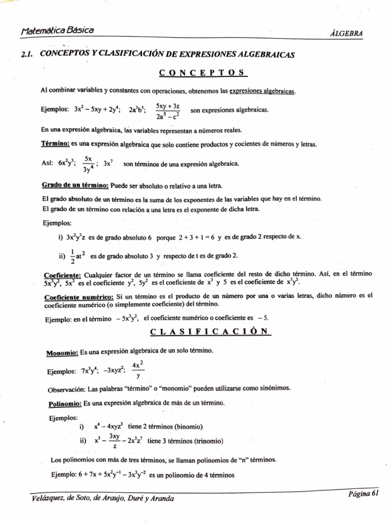 Copia de Algebra - 1 | PDF