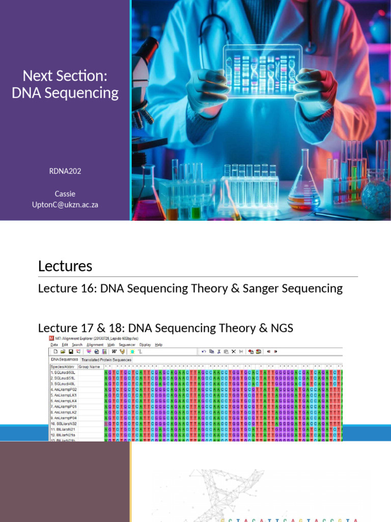 DNA Sequencing | PDF