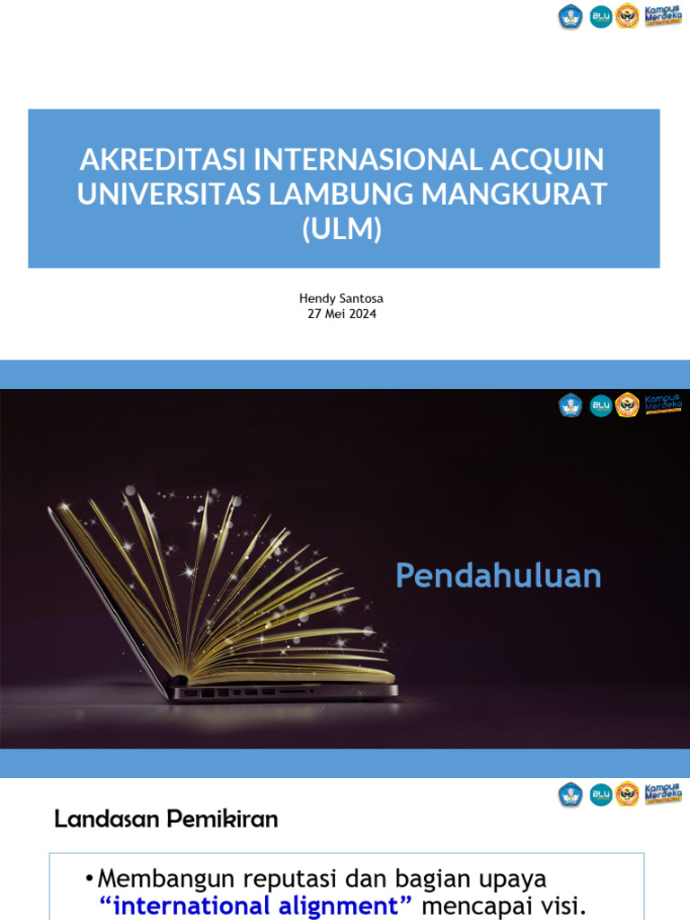 Akreditasi Internasional ACQUIN - ULM 27052024 | PDF