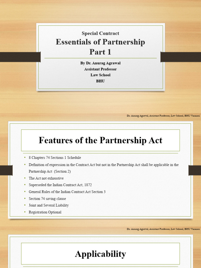 0 Latest Essentials of Partnership Part 1 | PDF