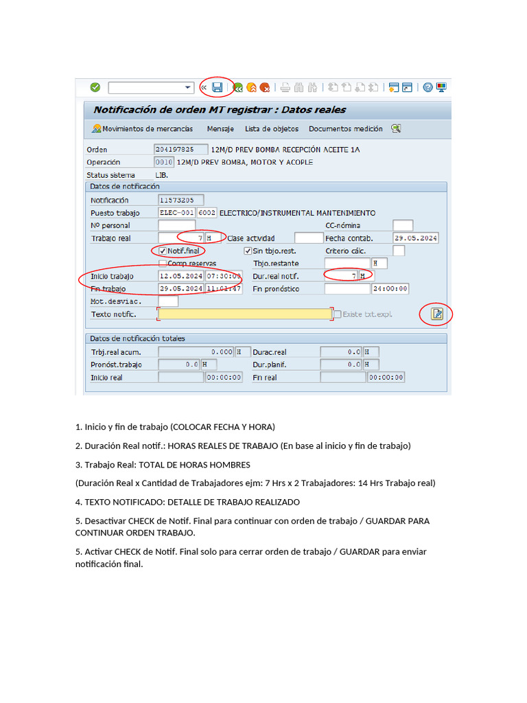 Sap - Notif. | PDF