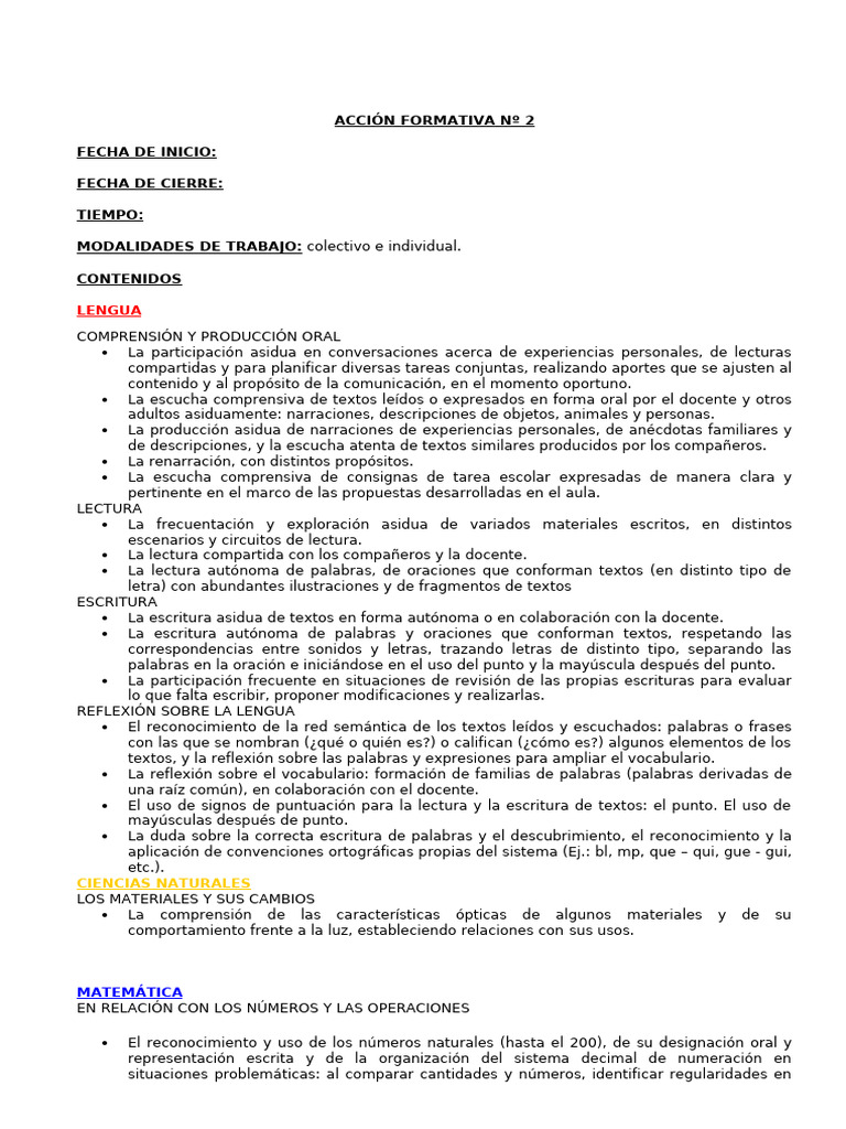 Acción Formativa #2 | PDF