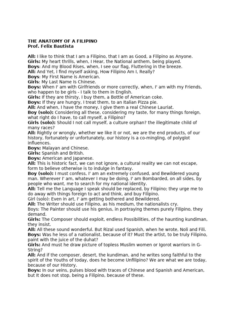 THE ANATOMY OF A FILIPINO SaBAYANG PAGBIGKAS | PDF