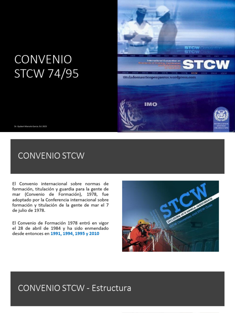 U5 - Diapositiva STCW Complemento - Ed. 2023 | PDF