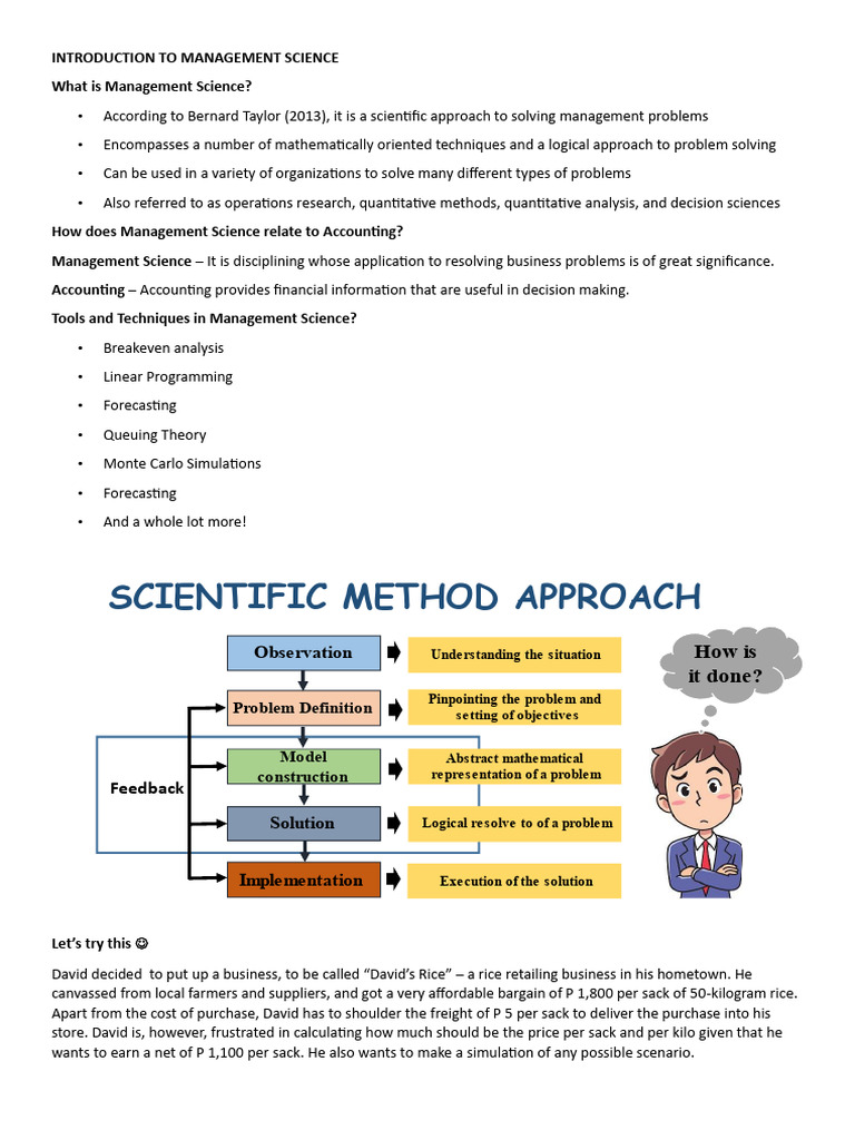 Introduction To Management Science | PDF