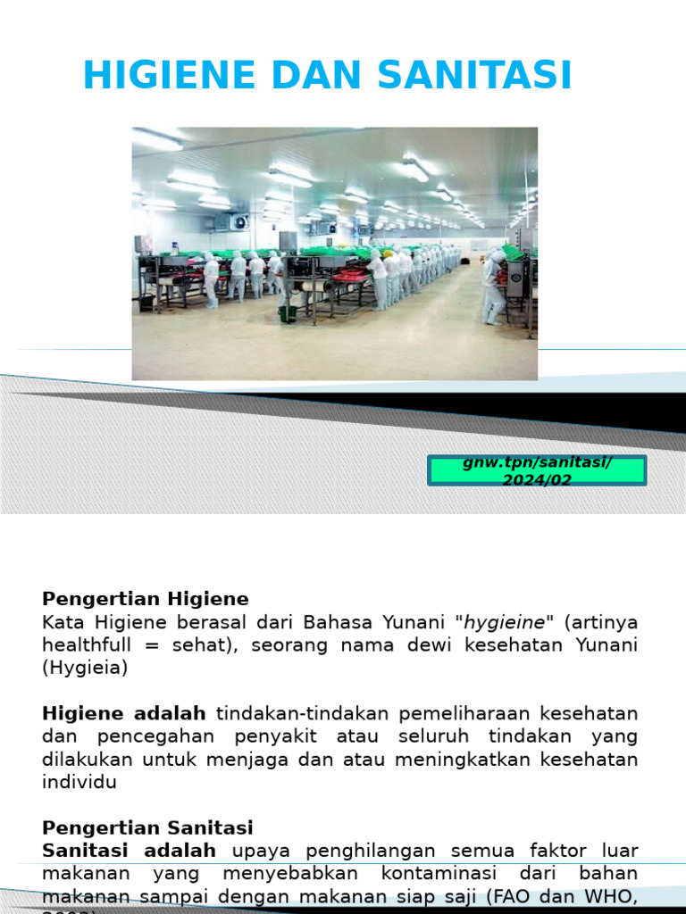 Higiene Dan Sanitasi Pdf