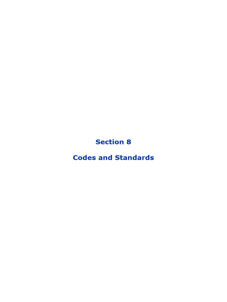 8 Codes and Standards | PDF