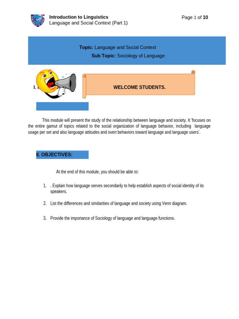Em2 Content Module 1 | PDF